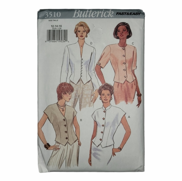 Butterick | Other | Butterick Sewing Pattern 35 Topvintage Uncut | Poshmark